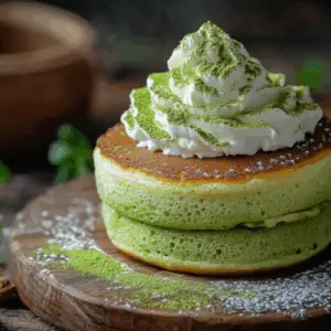 Matcha Japanese Soufflé Pancake