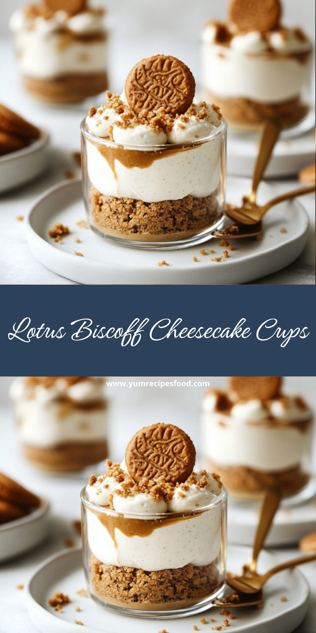 Lotus Biscoff Cheesecake Cups