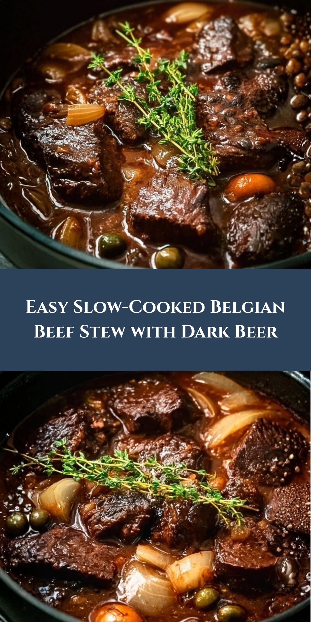 Authentic Belgian Slow-Cooked Beef Stew: Cozy & Rich Flavor